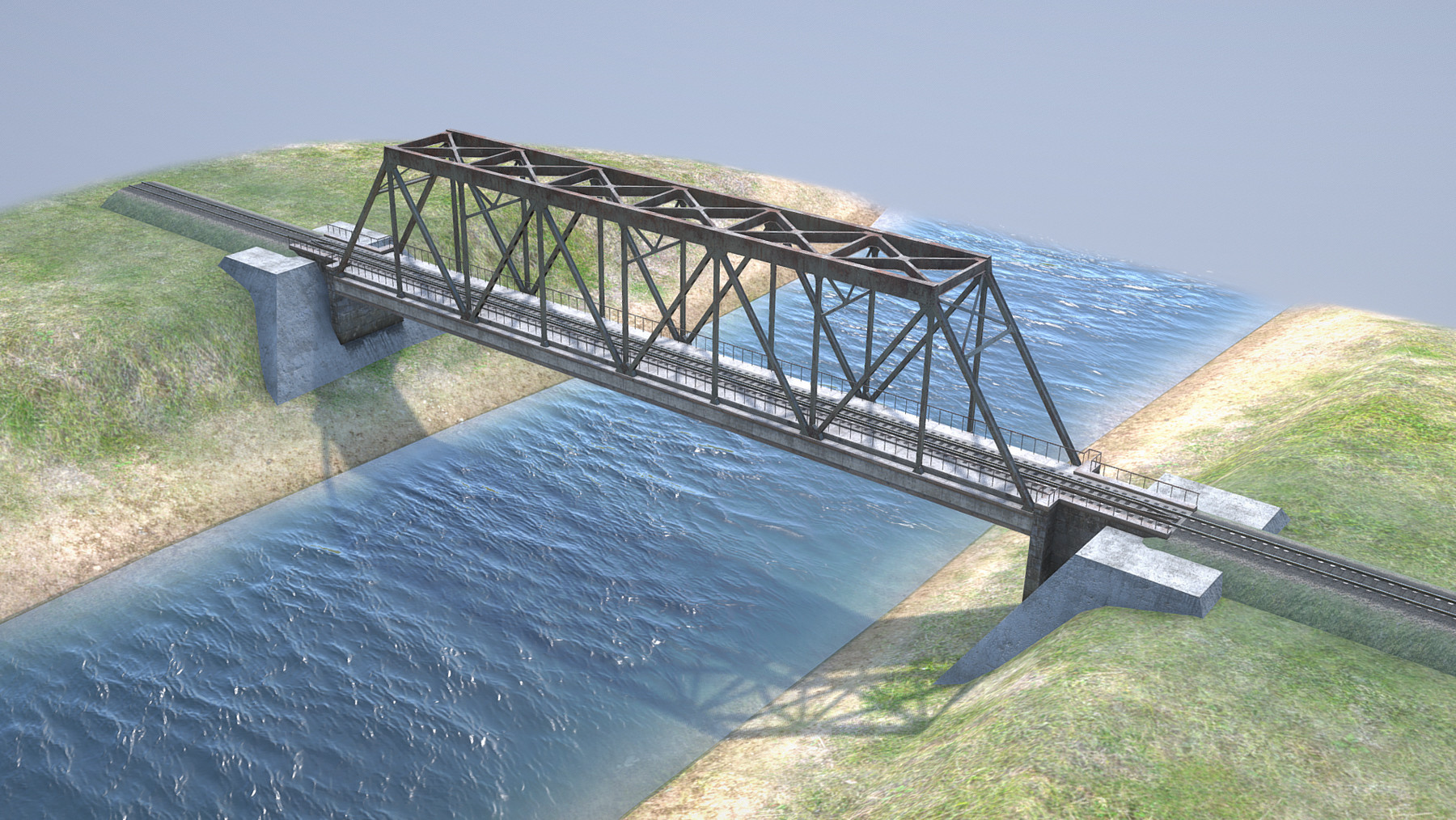 ArtStation - RW Bridge Vologda-II mono ferma | Resources