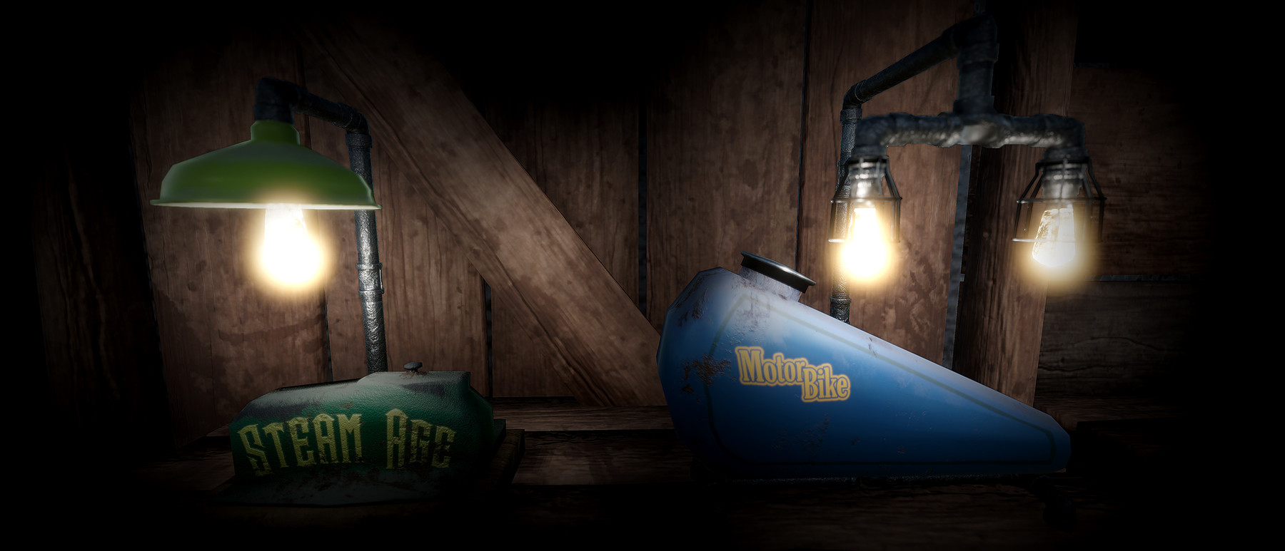 ArtStation - SteamPunk Lights Collection For Unity | Resources