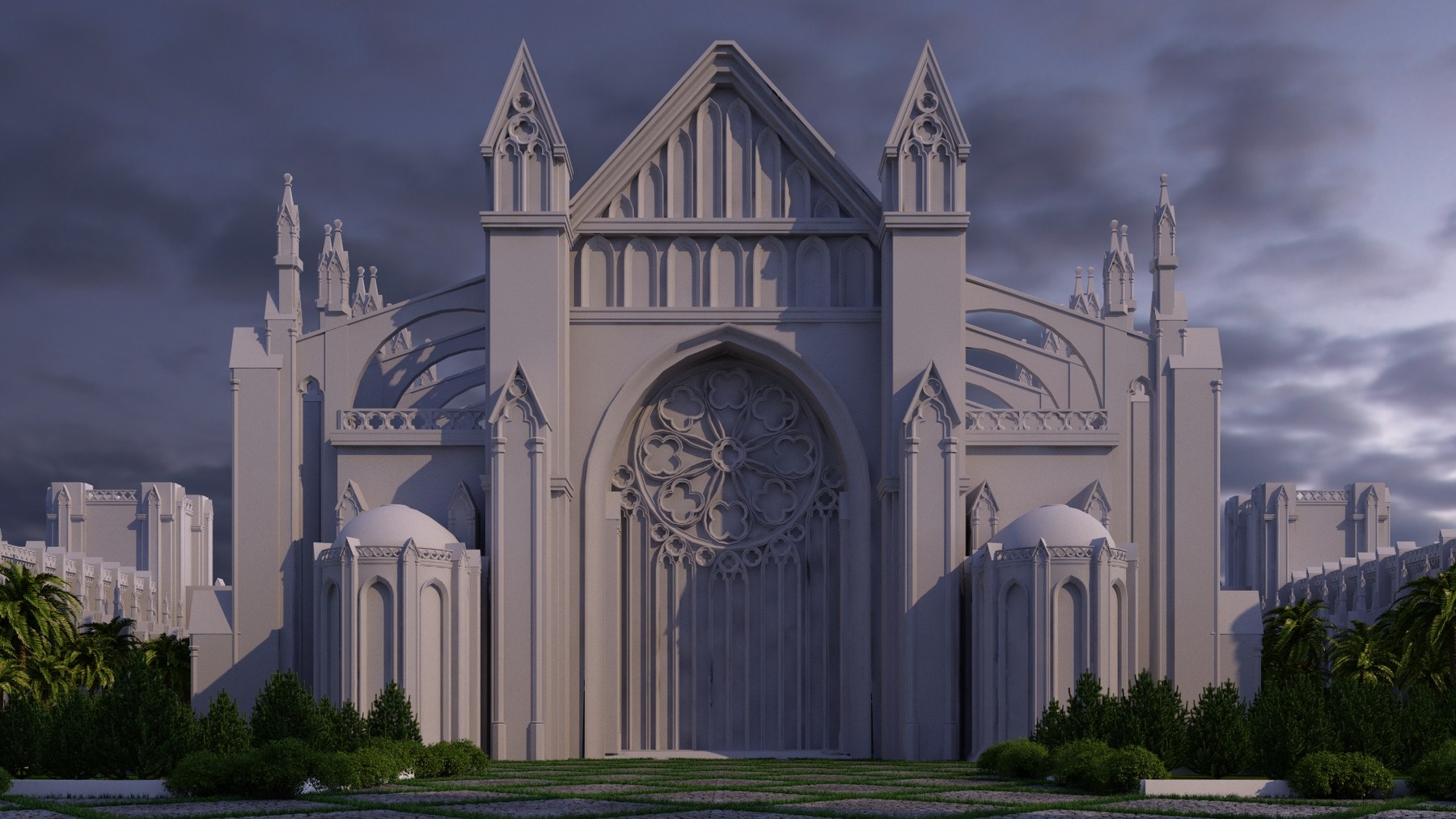 ArtStation - high detailed gothic palace animated , 3dsmax model ,ty ...