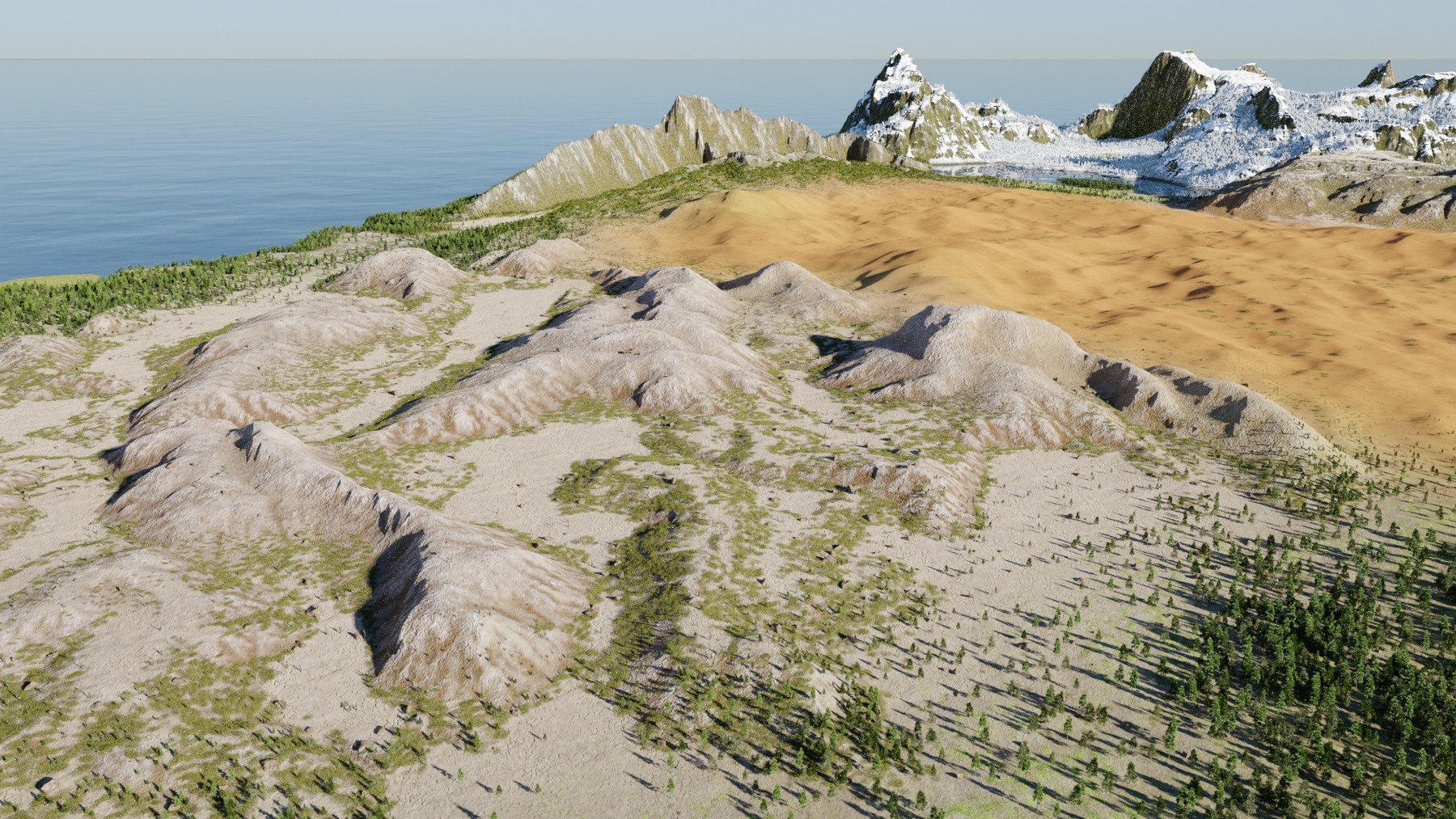 ArtStation - Map001 biomes in Blender | Game Assets
