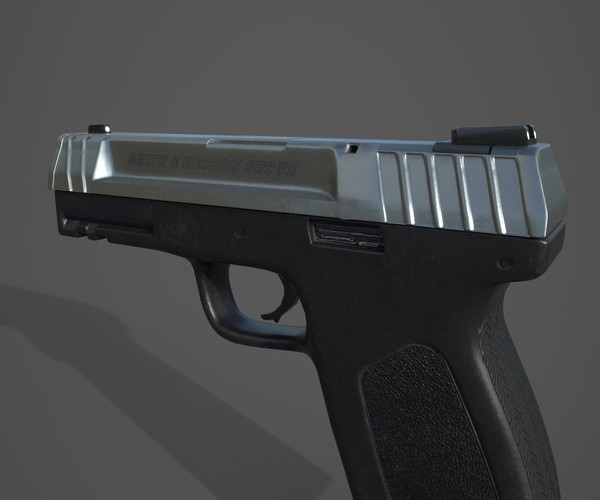 ArtStation - 3D Model of a 9mm Gun (High Poly) | Resources