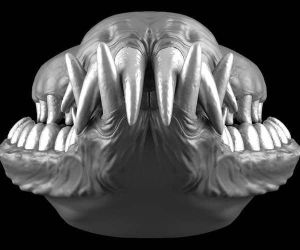 ArtStation - CREATURE KITS: Wolf Fish Teeth & Gums - High Poly OBJ File ...