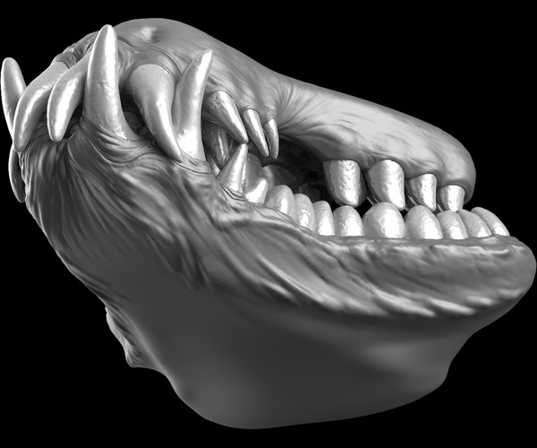 ArtStation - CREATURE KITS: Wolf Fish Teeth & Gums - High Poly OBJ File ...