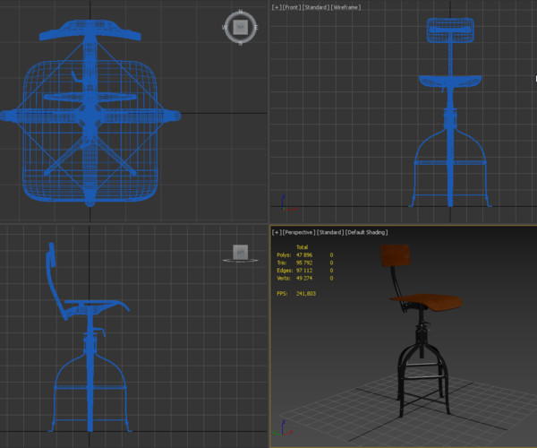 ArtStation - Rustic Drafting Chair | Resources