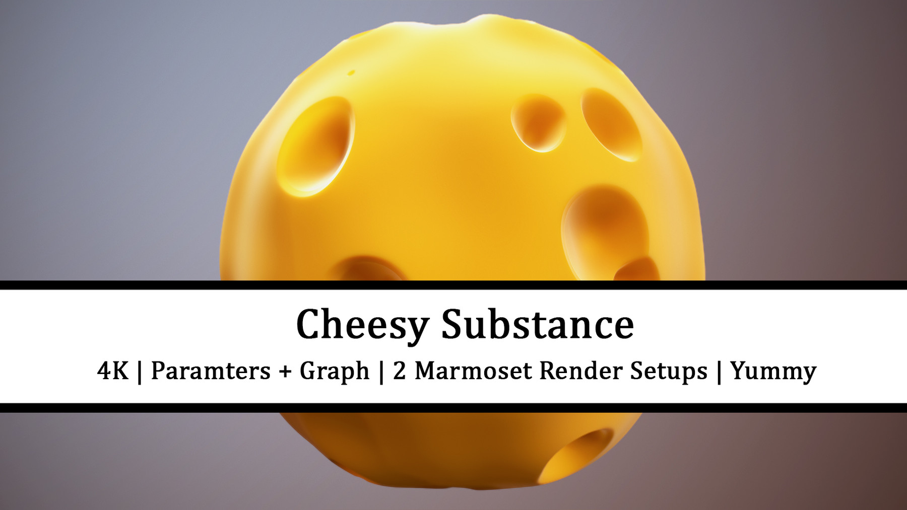 ArtStation - Cheese Substance + Render Setups | Game Assets