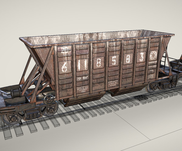ArtStation - Railway Hopper Car vr2 | Resources