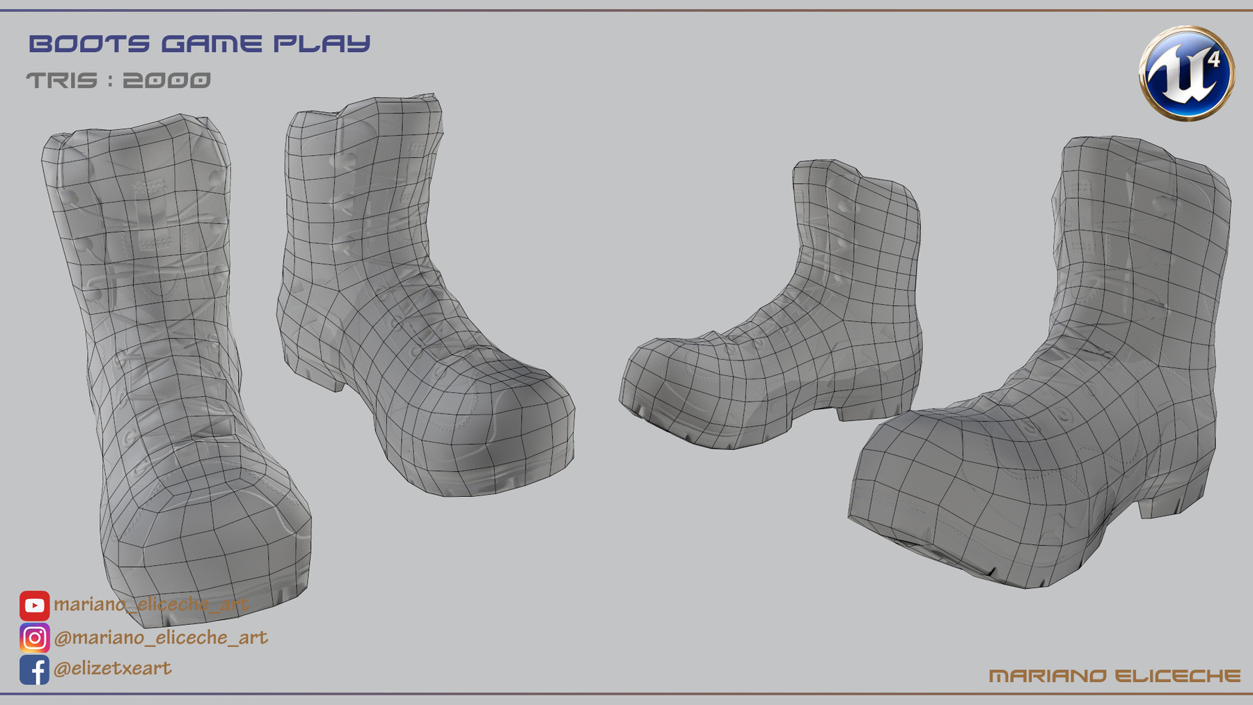 ArtStation - Boots Military GamePlay ready | Game Assets