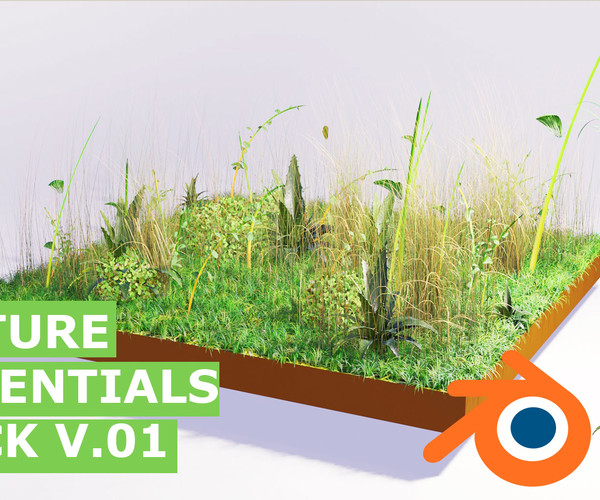 ArtStation - Blender Nature essentials pack 3D model | Game Assets