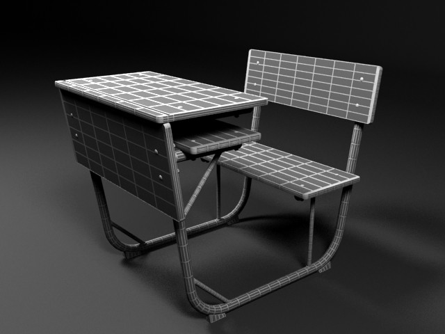 ArtStation - School desk | Resources