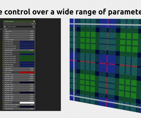 ArtStation - Tartan Generator for Blender | Resources