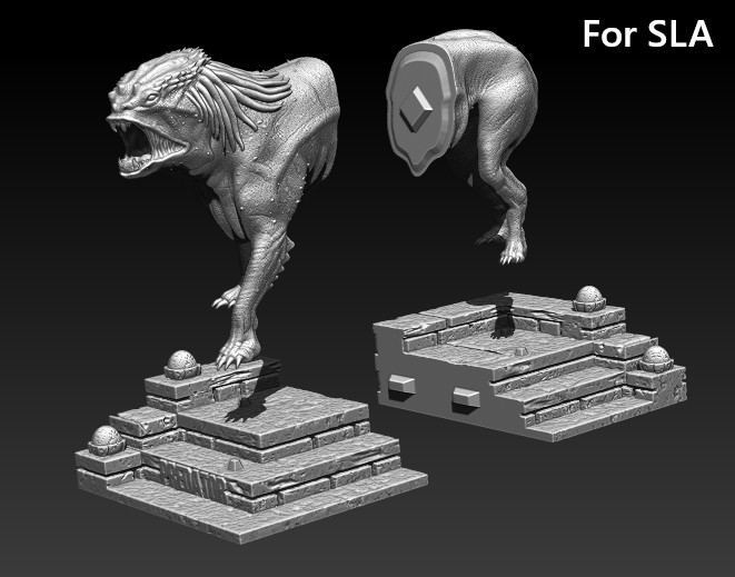 ArtStation - Predator Dog Model Printing Miniature Assembly File STL ...