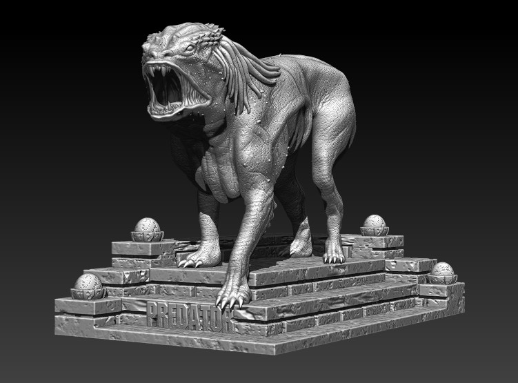 ArtStation - Predator Dog Model Printing Miniature Assembly File STL ...