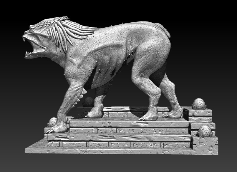 ArtStation - Predator Dog Model Printing Miniature Assembly File STL ...