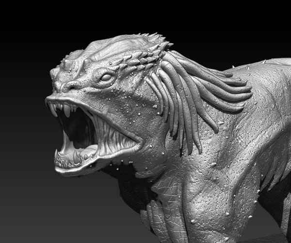 ArtStation - Predator Dog Model Printing Miniature Assembly File STL ...