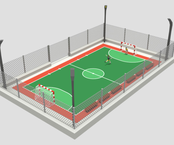 ArtStation - Cartoon Street Football Court | Resources