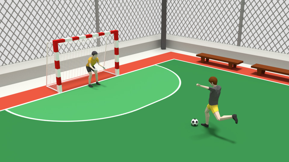 ArtStation - Cartoon Street Football Court | Resources