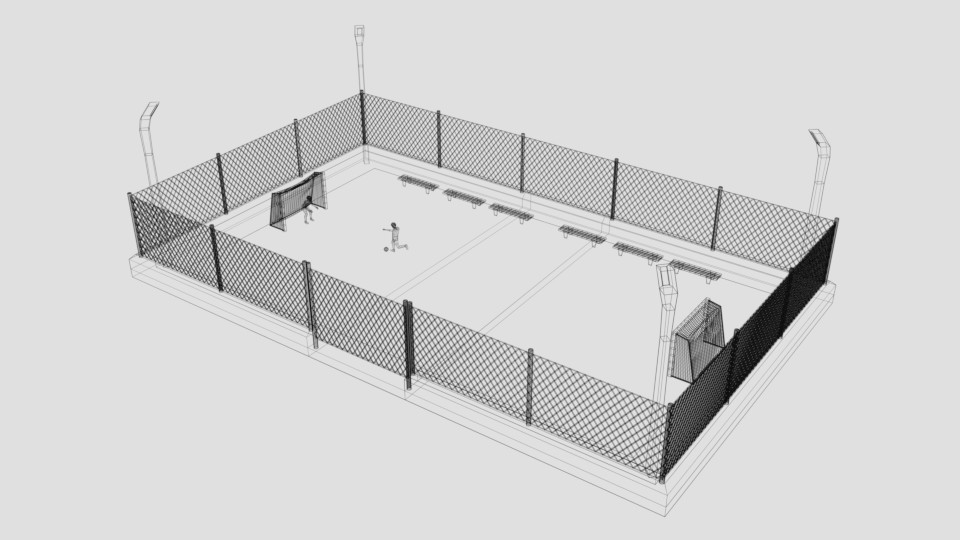 ArtStation - Cartoon Street Football Court | Resources