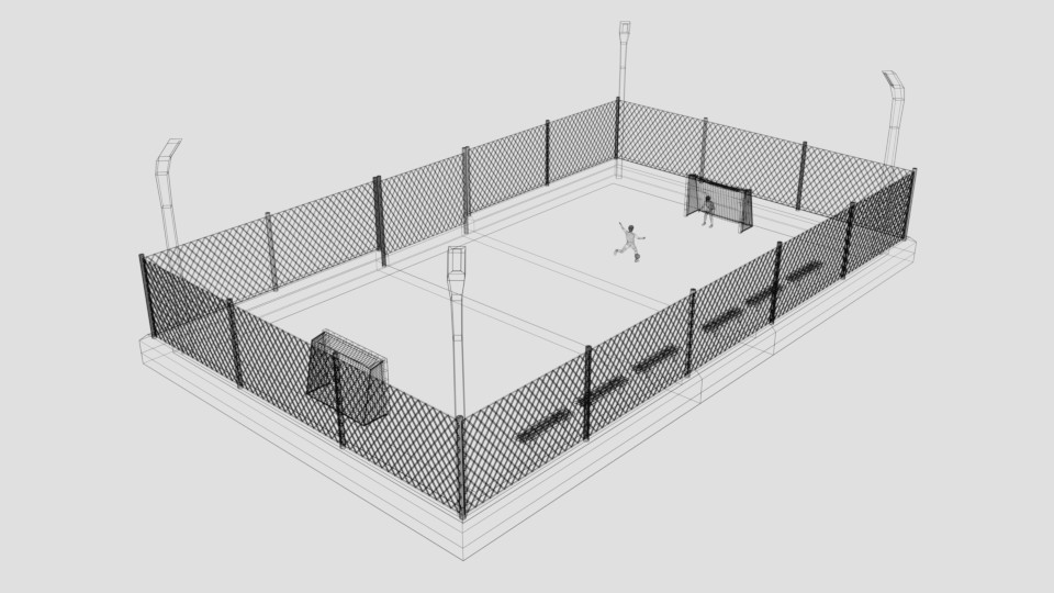 ArtStation - Cartoon Street Football Court | Resources