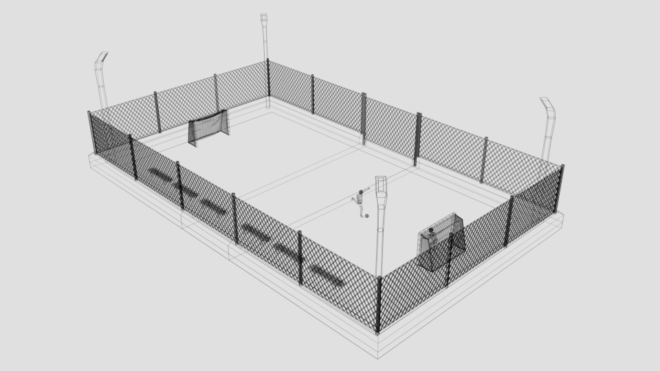 ArtStation - Cartoon Street Football Court | Resources