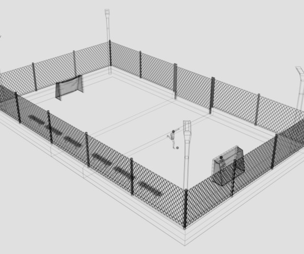 ArtStation - Cartoon Street Football Court | Resources
