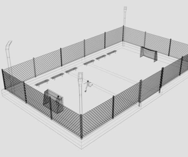 ArtStation - Cartoon Street Football Court | Resources