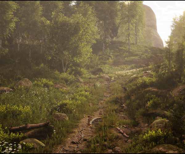 ArtStation - Birch Forest | UE4 | Game Assets