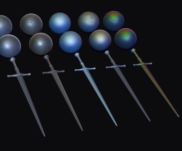 ArtStation - Metal Matcap Pack - Zbrush Matcaps | Resources