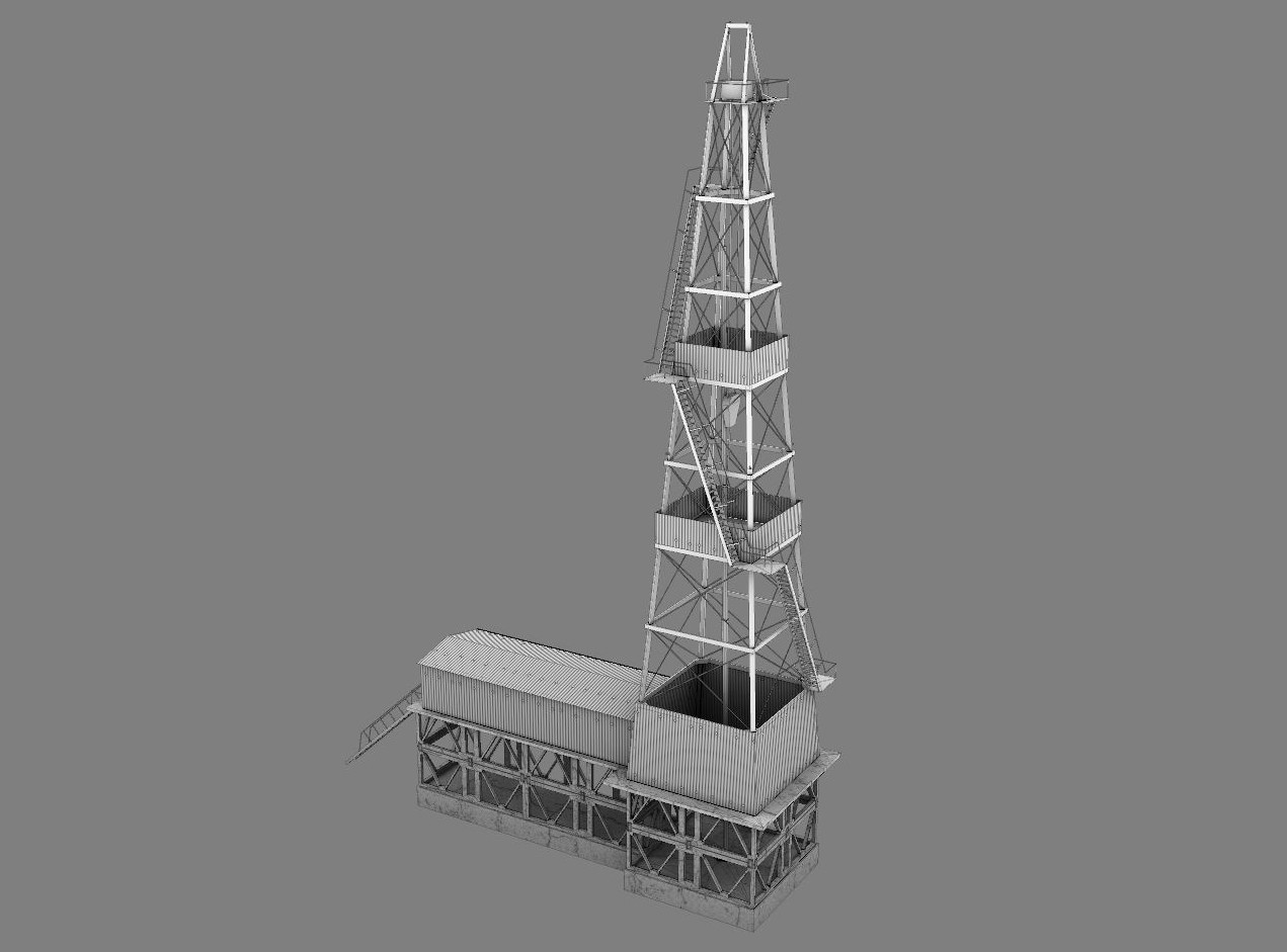 ArtStation - Oil Derrick | Resources