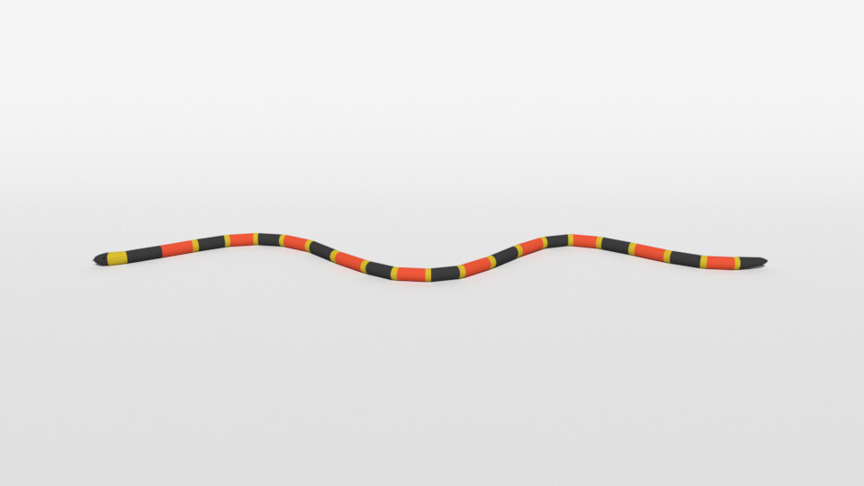 ArtStation - Low Poly Cartoon Coral Snake | Resources