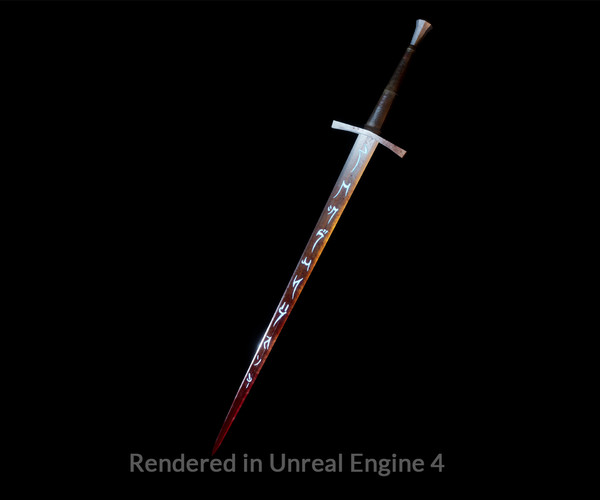 ArtStation - Runic sword - 4 texture set | Game Assets