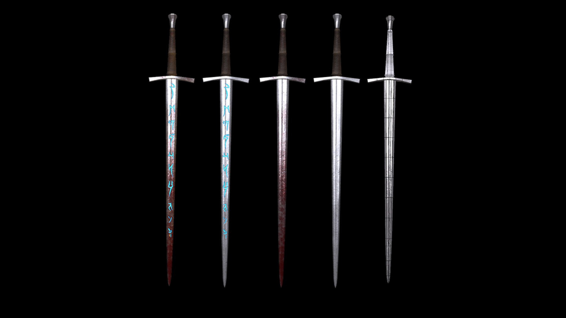 ArtStation - Runic sword - 4 texture set | Game Assets
