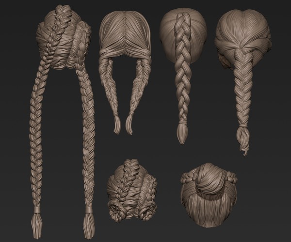 ArtStation - Female Hair Collection 1 | Resources