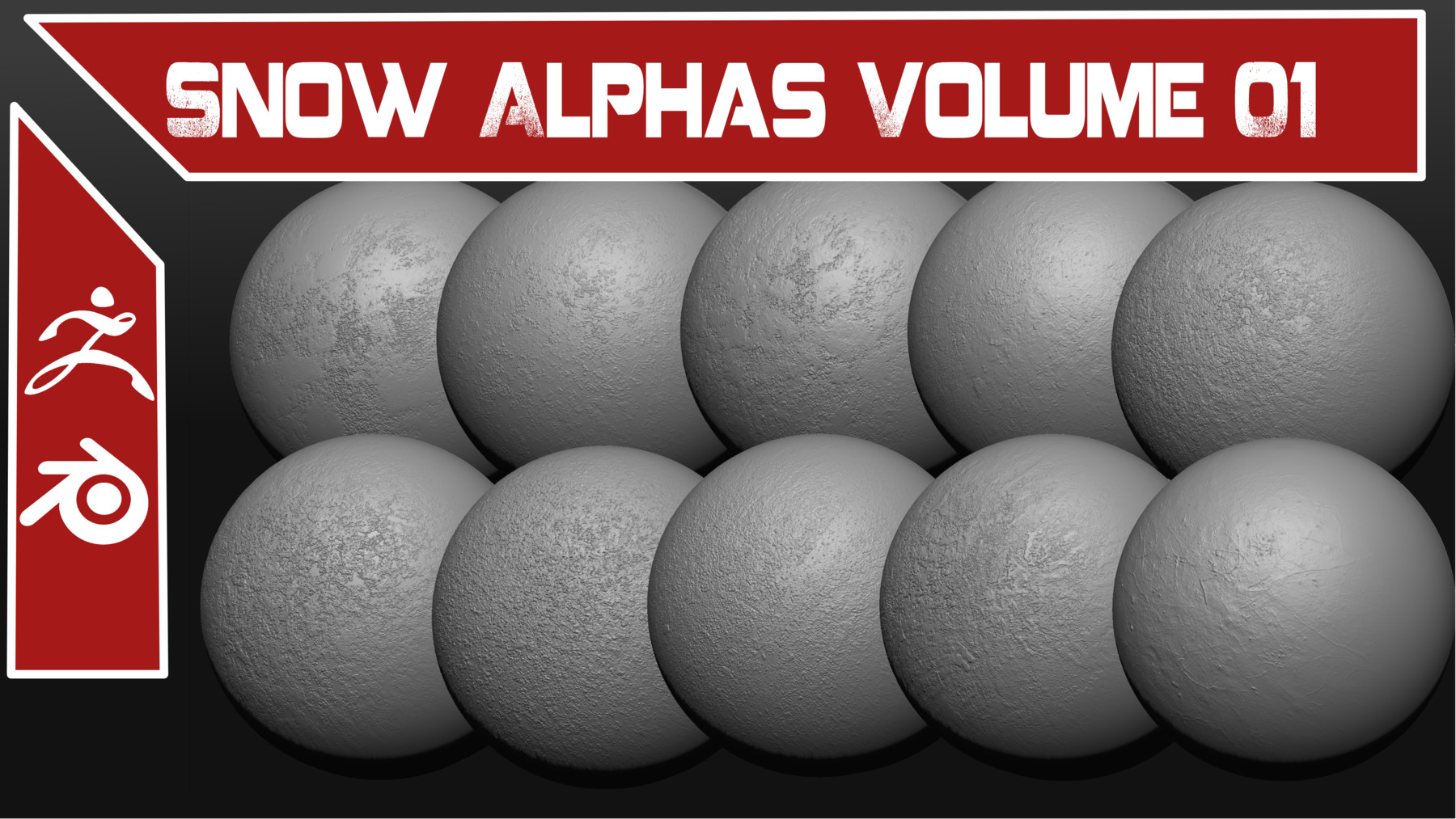 ArtStation - Snow Alphas Volume 01 | Brushes