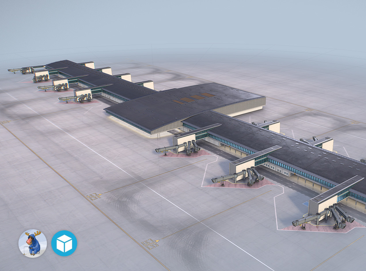 ArtStation - Airport Terminal Satellite4 LFPG | Resources