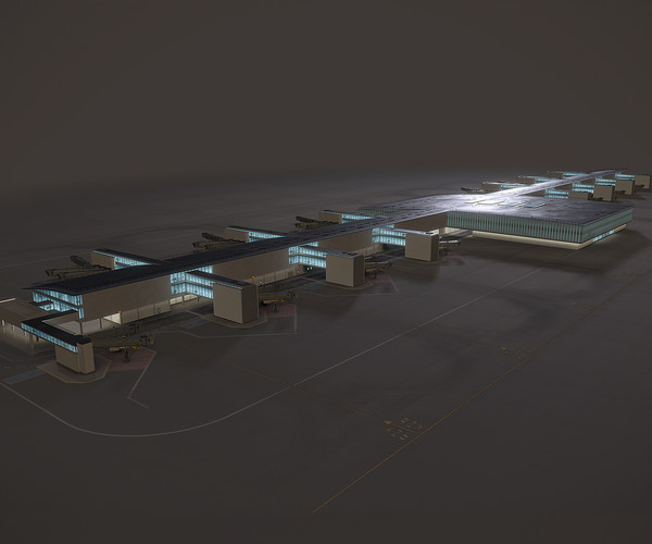 ArtStation - Airport Terminal Satellite4 LFPG | Resources