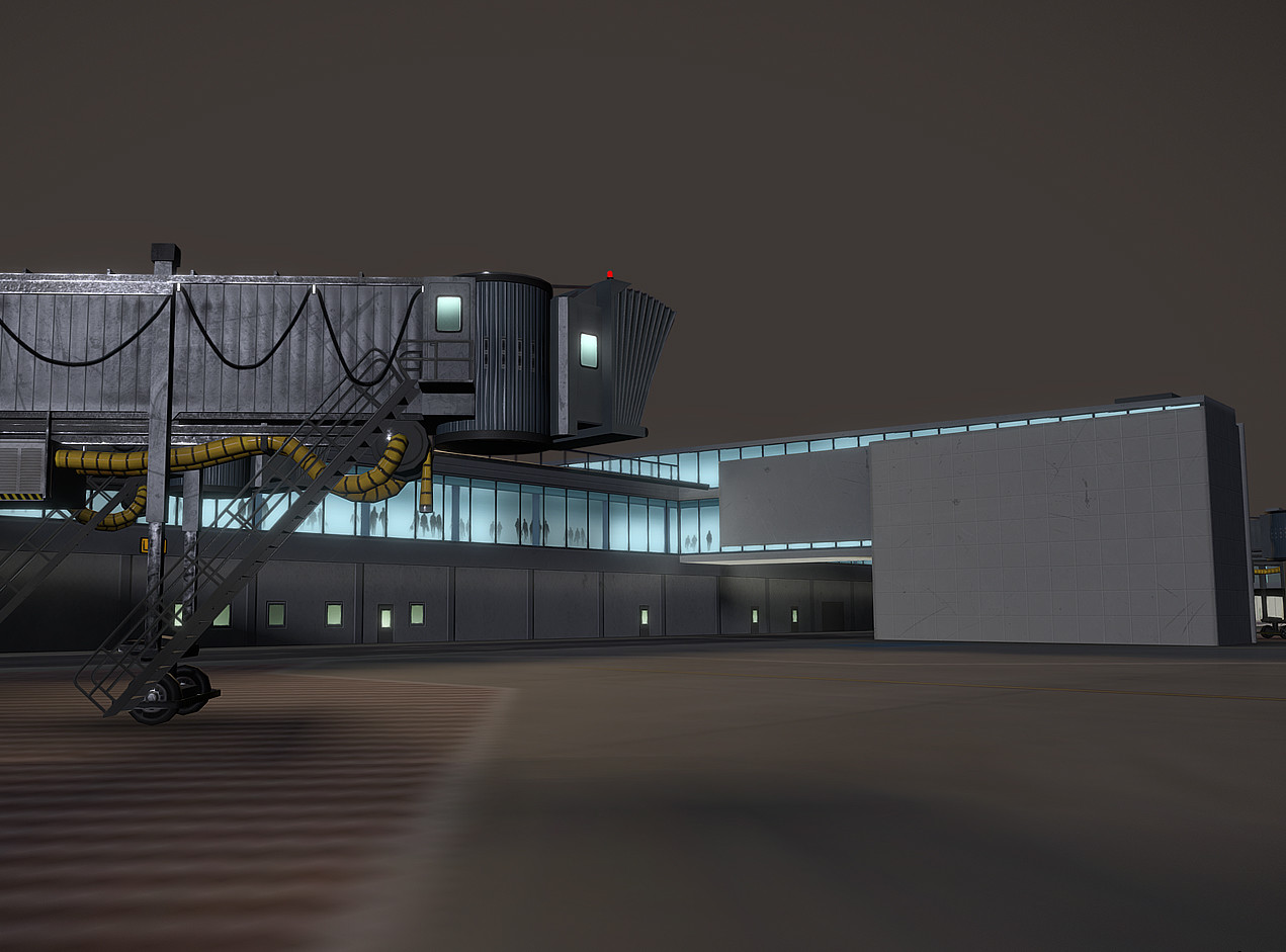 ArtStation - Airport Terminal Satellite4 LFPG | Resources