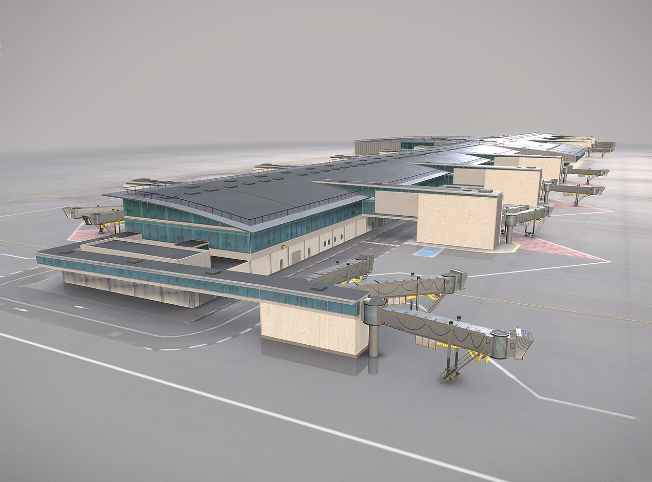 ArtStation - Airport Terminal Satellite4 LFPG | Resources