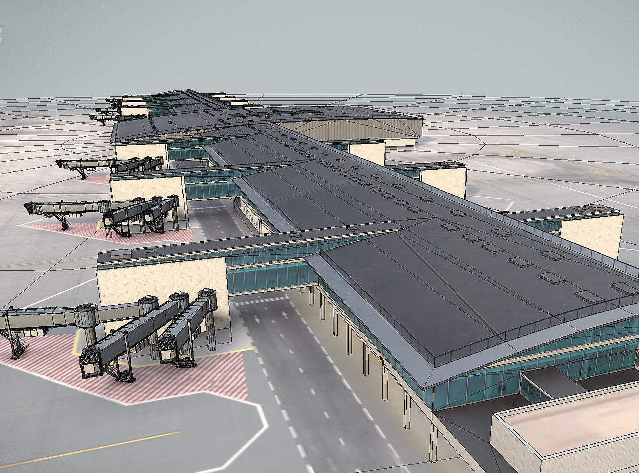 ArtStation - Airport Terminal Satellite4 LFPG | Resources