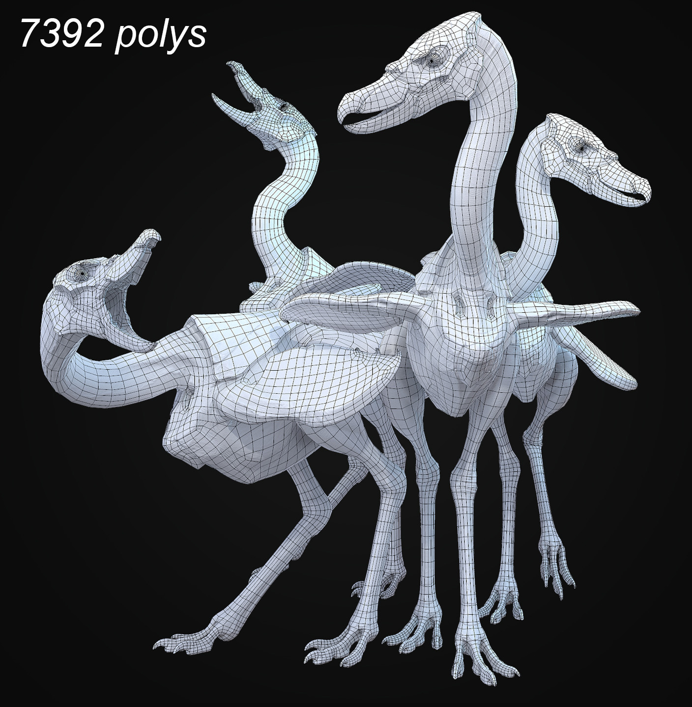 ArtStation - Flightless Alien Bird | Game Assets