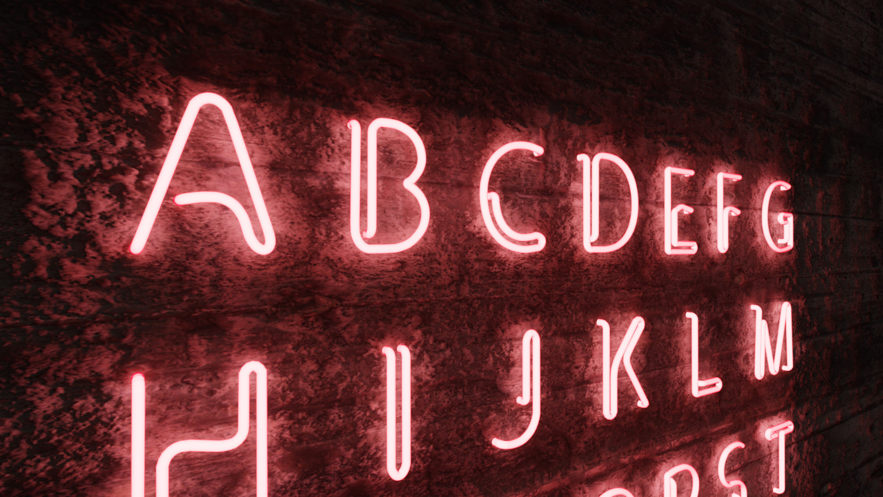 ArtStation - Neon letters and numbers | Resources
