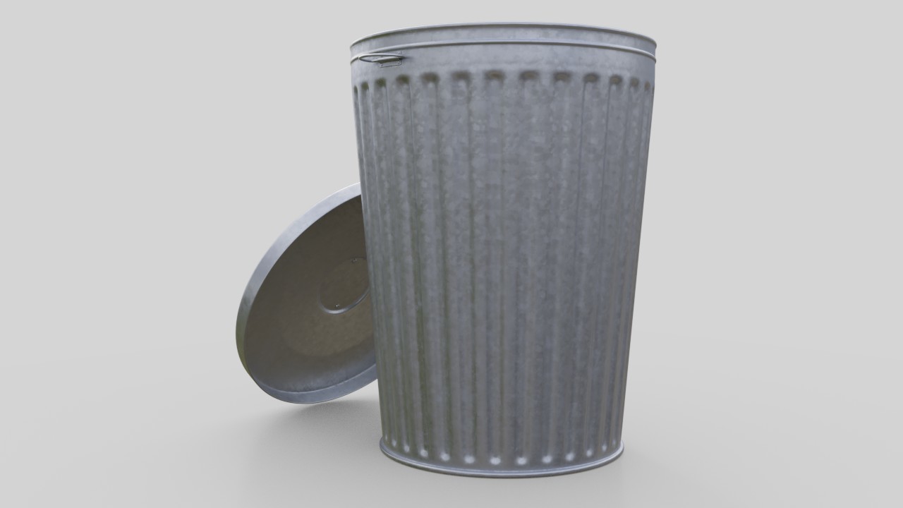 ArtStation - Dustbin 3 Textured | Game Assets