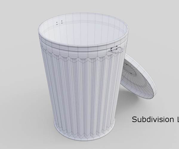 ArtStation - Dustbin 3 Textured | Game Assets
