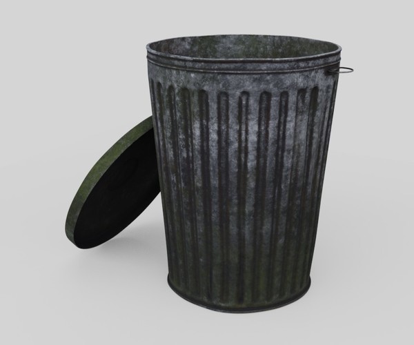 ArtStation - Dustbin 3 Textured Old | Game Assets