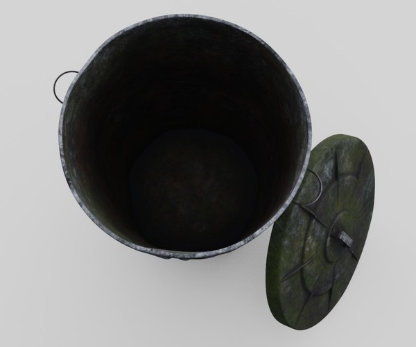 ArtStation - Dustbin 3 Textured Old | Game Assets
