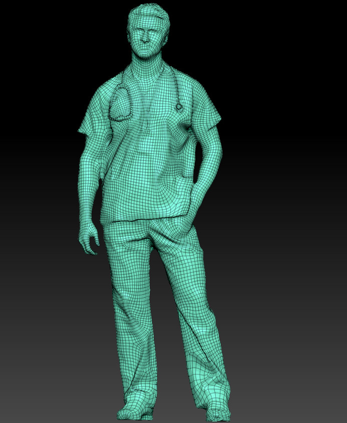 ArtStation - Adult surgeon with a stethoscope 81 | Resources