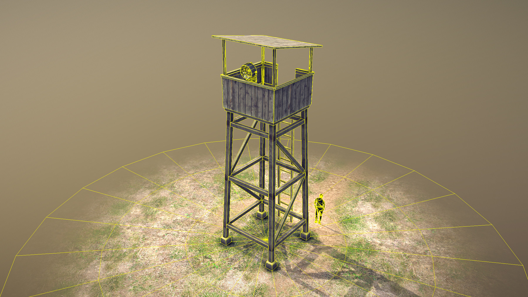 ArtStation - Observation Tower 01 with Damage | Game Assets