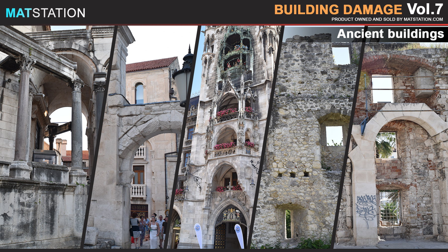 ArtStation - Photo Pack - Building Damage - Vol.7 | Resources