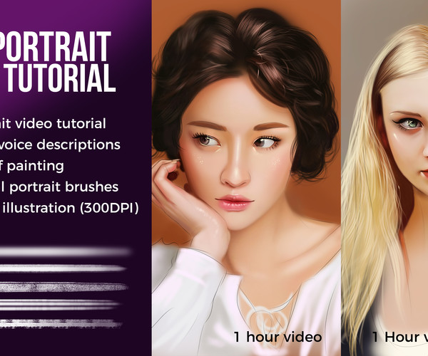 ArtStation - Two - Portrait video tutorial bundle | Tutorials
