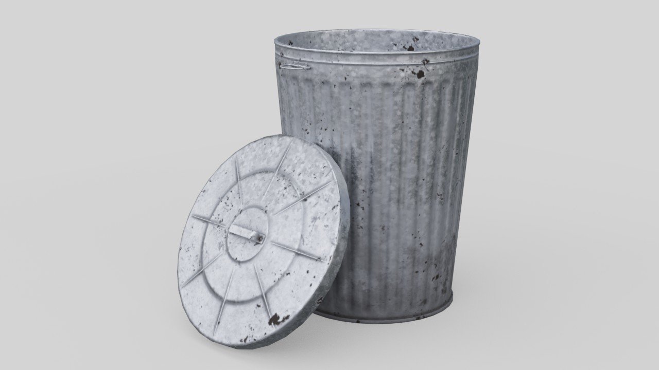 ArtStation - Dustbin 3 Lowpoly | Game Assets