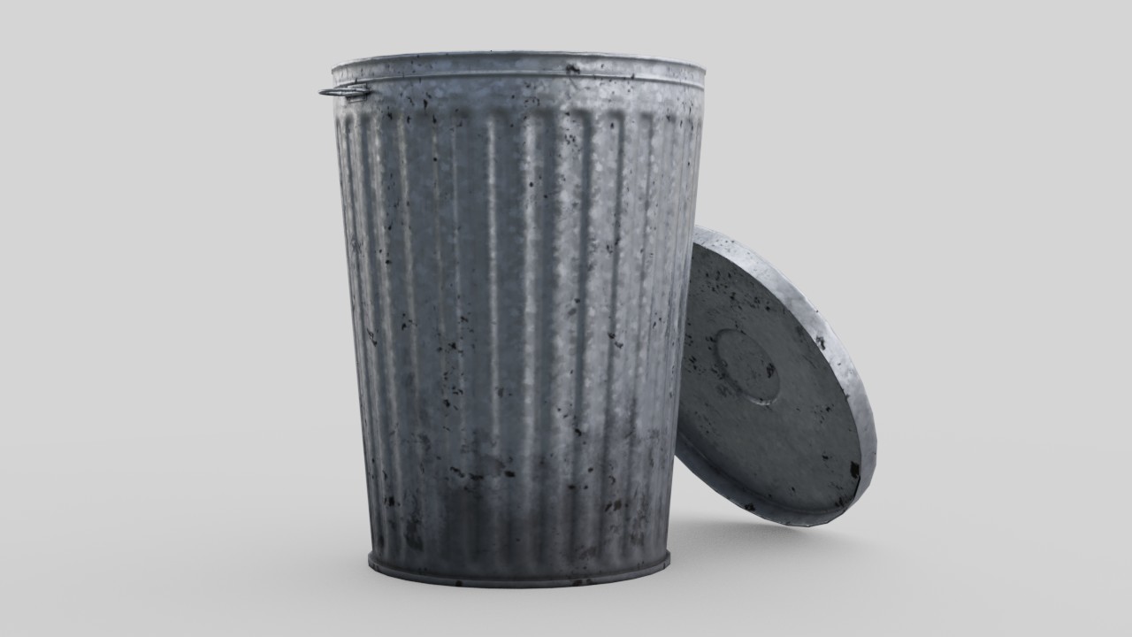 ArtStation - Dustbin 3 Lowpoly | Game Assets